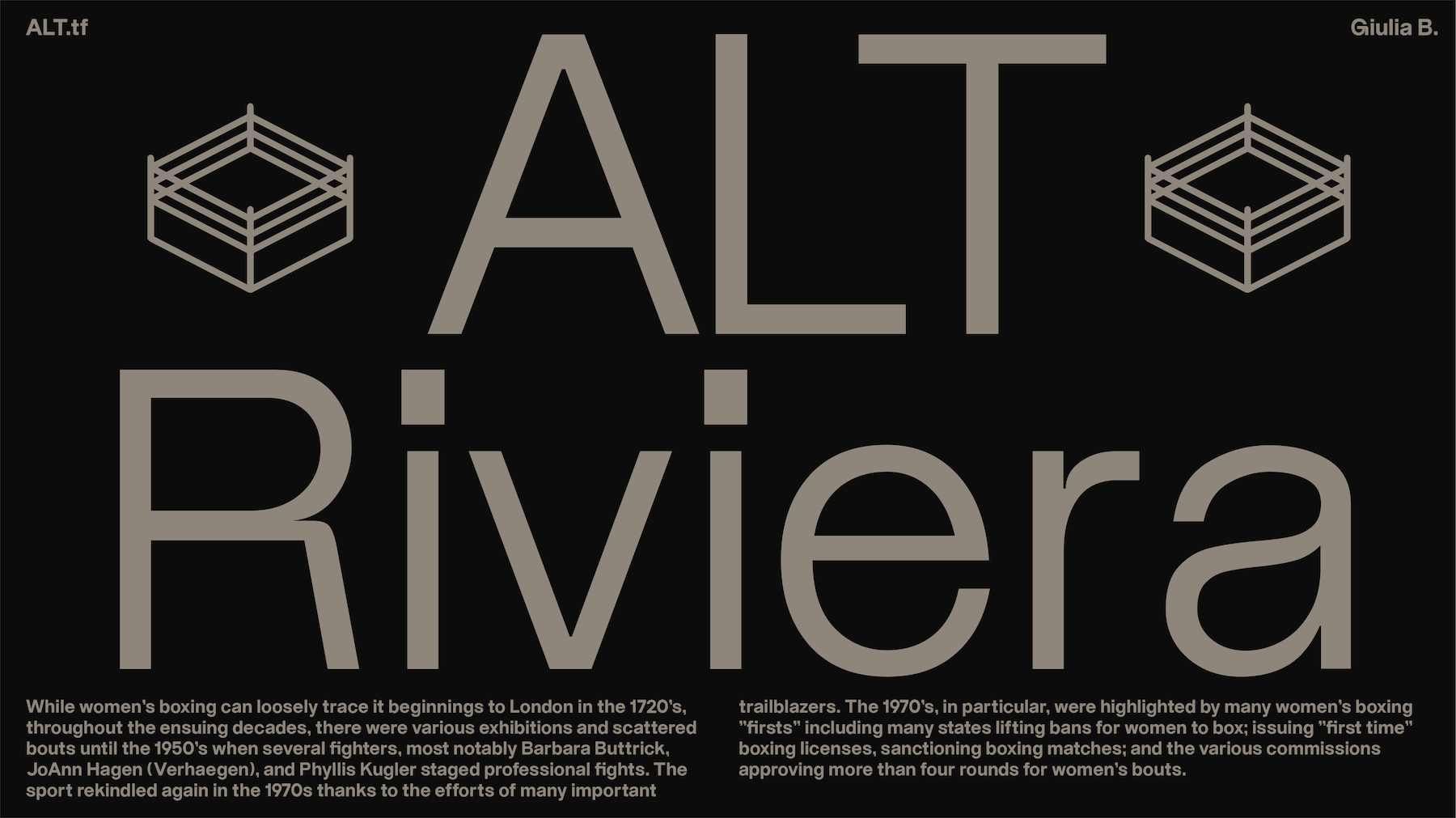NEW FONT: ALT Riviera – ALT.tf