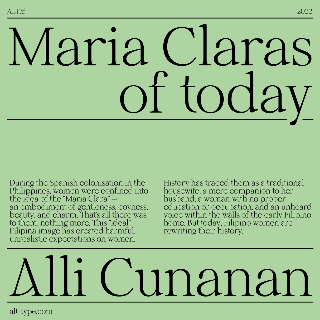 ALT Maria Clara – ALT.tf